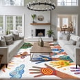 Cartoon Children's Day Area Rugs 6'x9', Washable Small Throw Rugs for ...