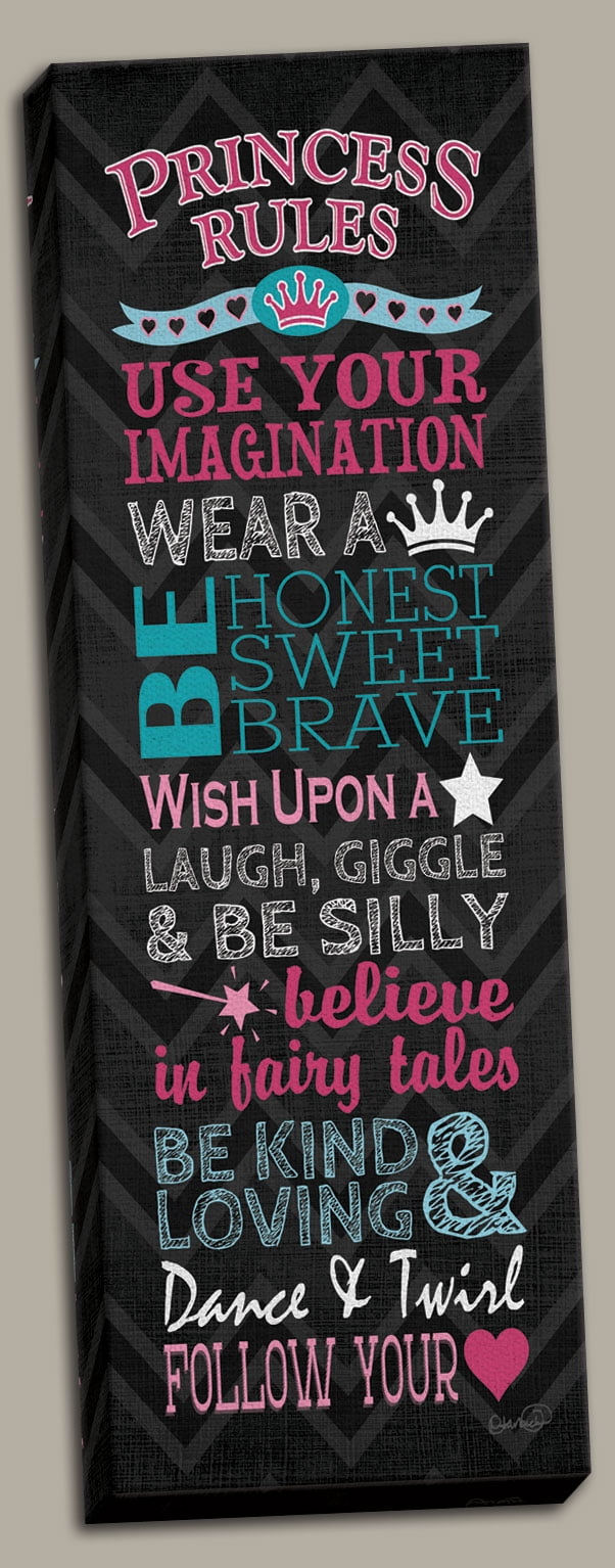 Adorable Princess Rules Poster Print; Great for a Child's Room or ...