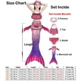 Kids Girls Mermaid Tail Bikini Set Swimwear Swimsuit Swimming Costume ...