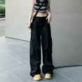 Fshinging Womens Pants Baggy Cargo Streetwear Hip Hop Joggers Sweat