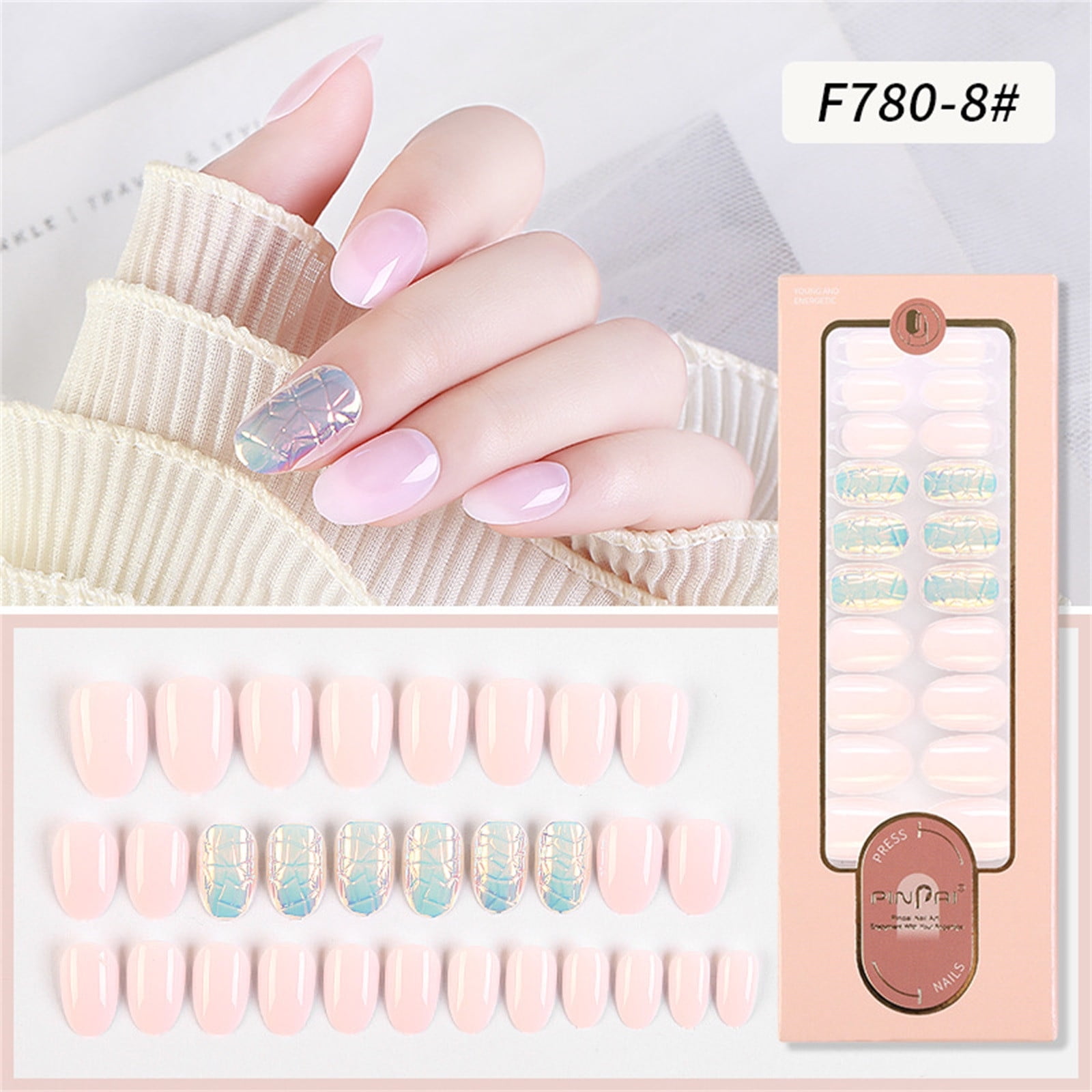 The New Wearable Nail Long Tip-shaped Detachable Reusable Fake Nail ...
