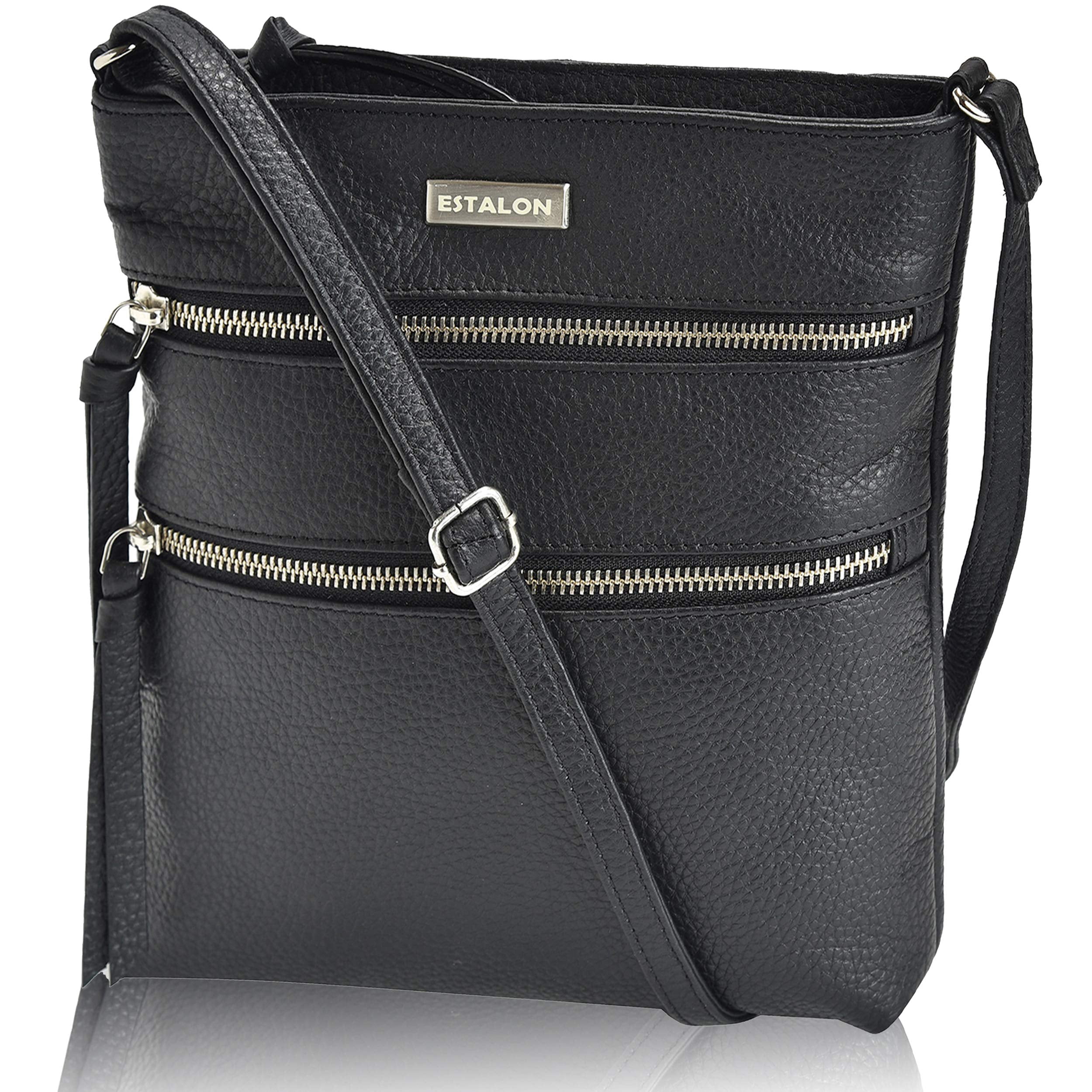 Leather Crossbody Purse for Women- Small Crossover Long Over the ...