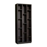 Eleven Shelf Open Storage Wood Bookcase Curio in Dark Brown by Pulaski ...