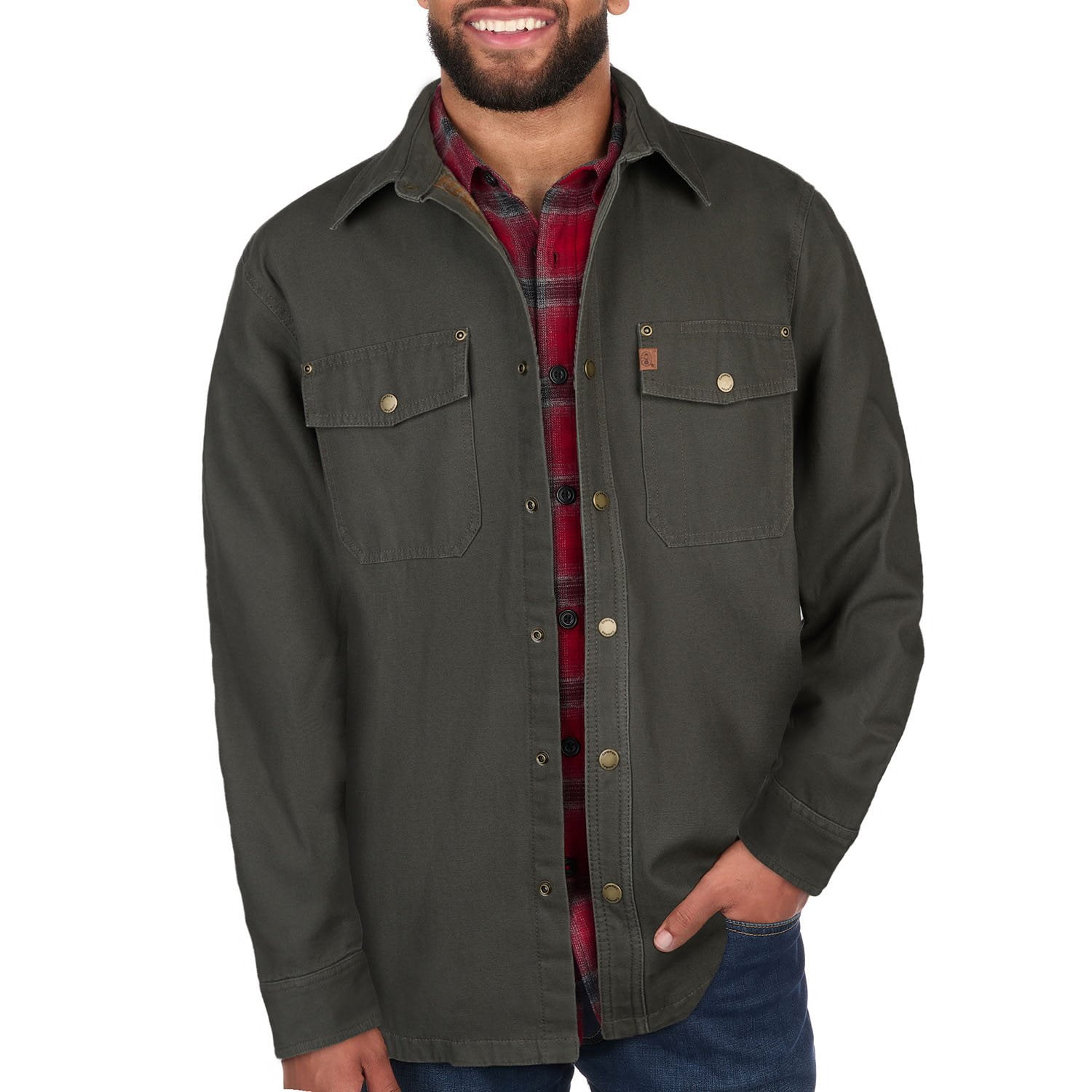 Coleman Men's Fleece Lined Canvas Shirt Jacket - Samsclub.com