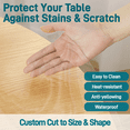 Custom Size Table Cover Protector, Anti-Scratch Waterproof Clear Desk ...