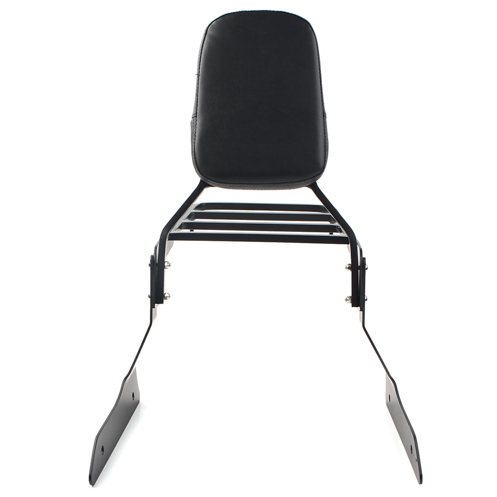 NS Motorcycle Passenger Backrest Sissybar w/ Cushion Pad Luggage Rack ...