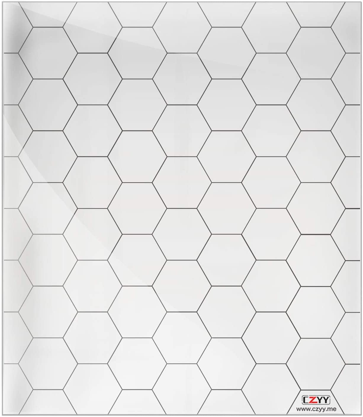 Acrylic Game Mat 1 Hex Grid Overlay Set of 2, 7x8 Battle Map Board ...