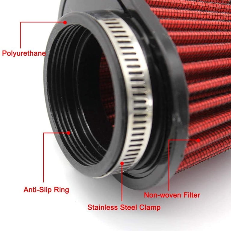 Air Filter Pod 51mm Universal Motorcycle Air Filter - High Flow Oval ...