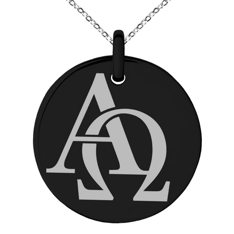 Omega Symbol Pendant Stainless Steel