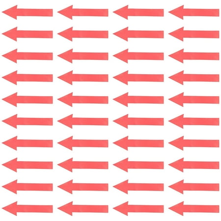 Self Adhesive Red Sticker: 50pcs Directional Sign Decal Removable ...