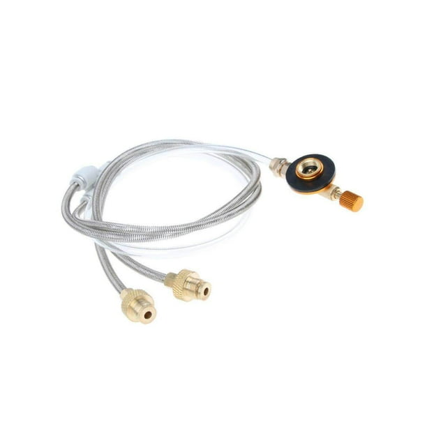 2 Stage Hose Pipe Propane Regulator Adapter for Bottle Canister Hose ...
