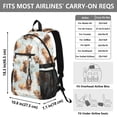 ALAZA Highland Cattle Flower-w7 Pattern School Backpack Travel Laptop ...