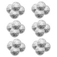 ELAYARD 30pcs Metal Buckle Buttons for Crafts Silver DIY Sewing Use on ...