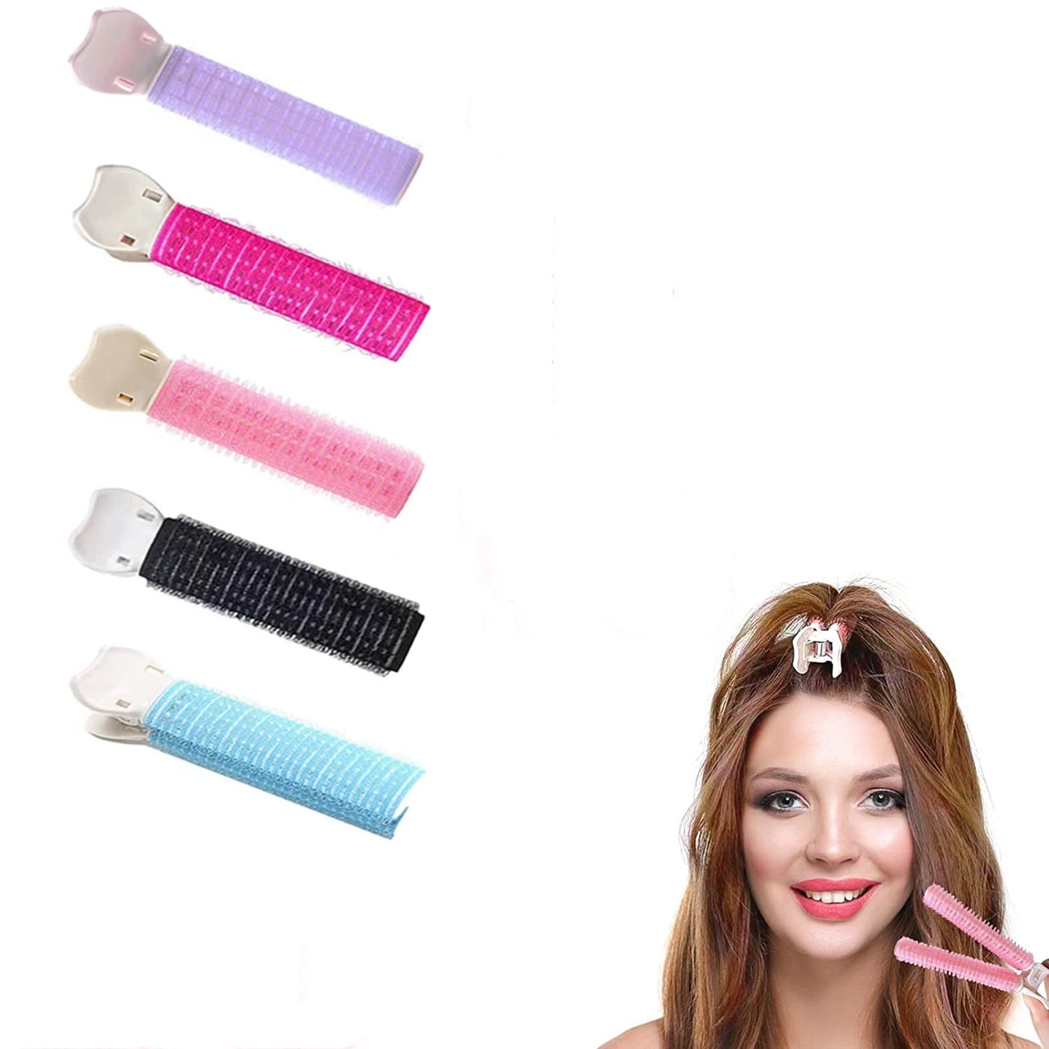 5 Pcs Volumizing Roller Clips - Hair Clips, Root Clips for Hair Volume ...