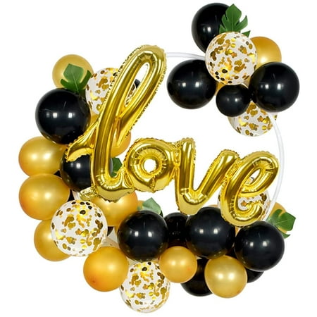 25 Inch Round Balloon Arch Frame Kit Circle Backdrop Balloon Stand with ...