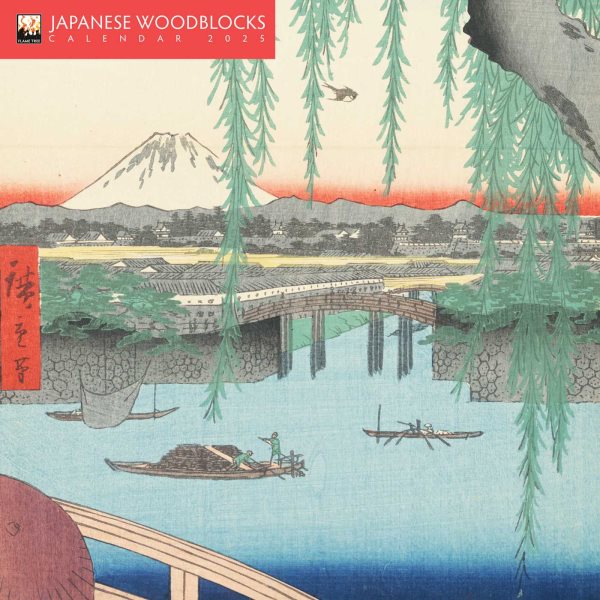 Pre-Owned Japanese Woodblocks Mini Wall Calendar 2025 (Art Calendar ...
