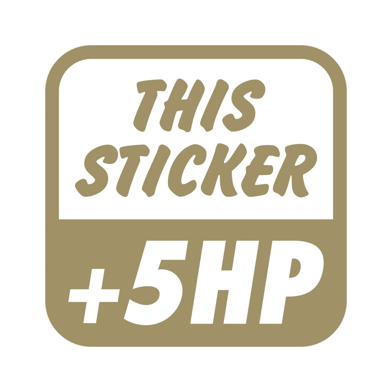 This Sticker +5 HP Sticker Decal Die Cut - Self Adhesive Vinyl ...