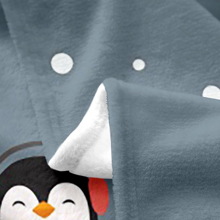 Penguin Fleece Throw