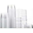 4 oz. - 100 Sets Disposable Plastic Portion Cups with Lids, Stackable ...