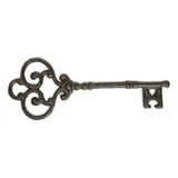 Set of 6 Rustic Vintage Cast Iron Antique Heart Scroll Victorian Keys ...
