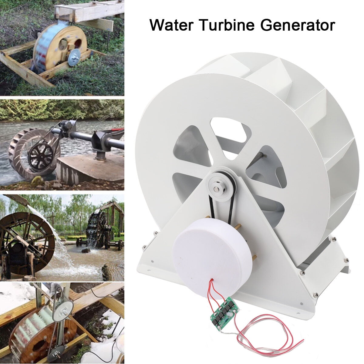 YILIKISS Water Turbine Generator,Waterwheel,Hydroelectric Generator,Low ...