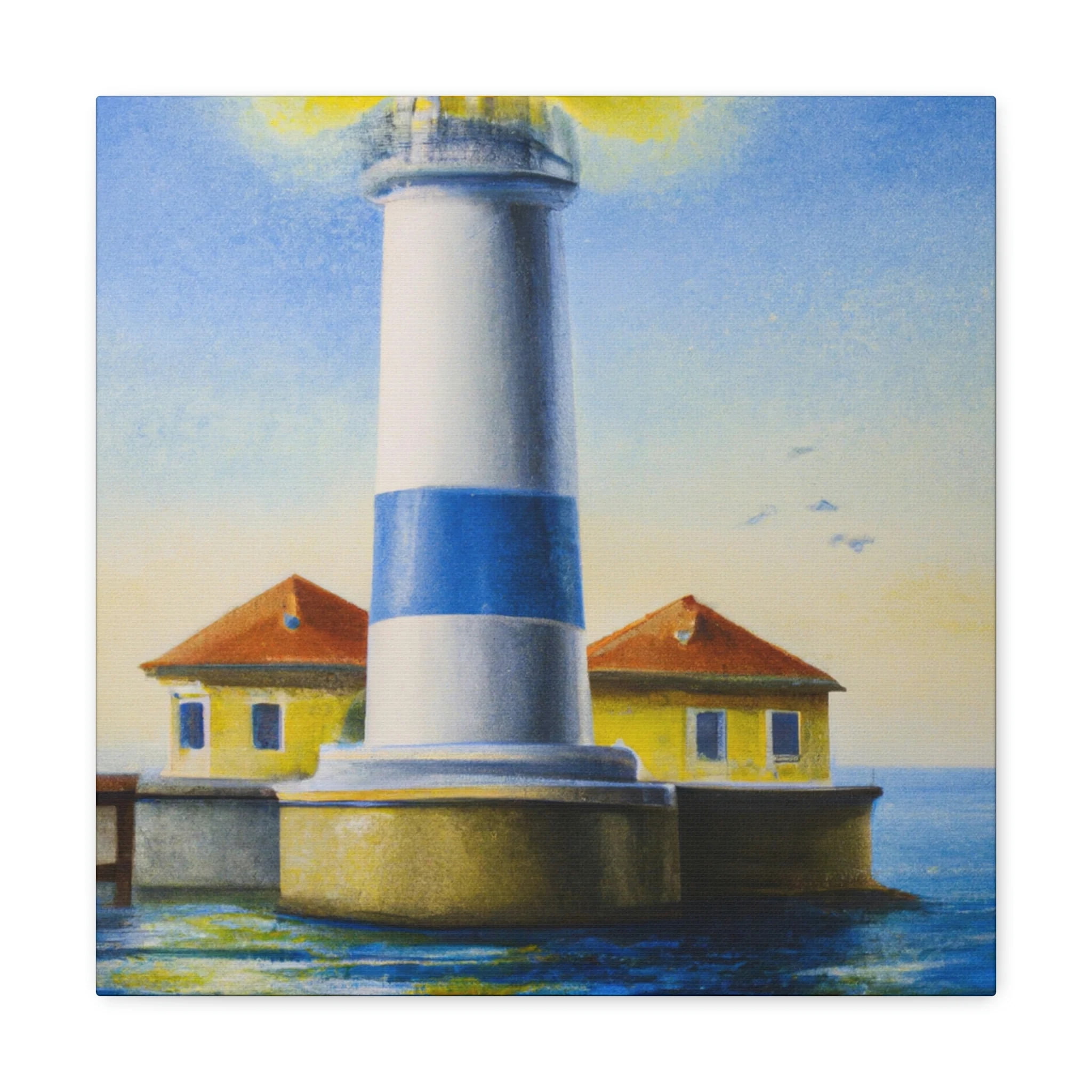 Lighthouse at Twilight - Canvas - Walmart.com