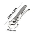 Adjustable Locking Wrench With 8 Inch Jaw Capacity, Tool Steel ...