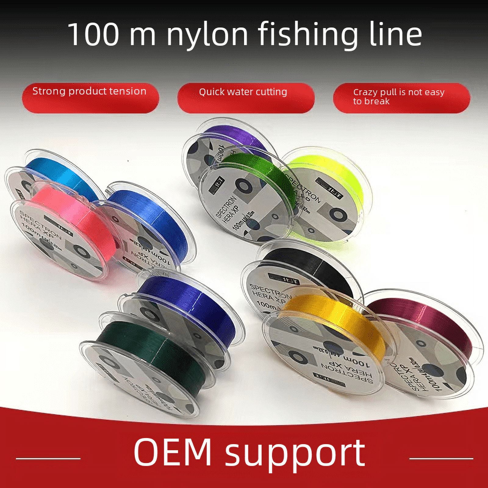 Línea de pesca línea de nailon sub-línea Línea principal sub-línea 100 ...