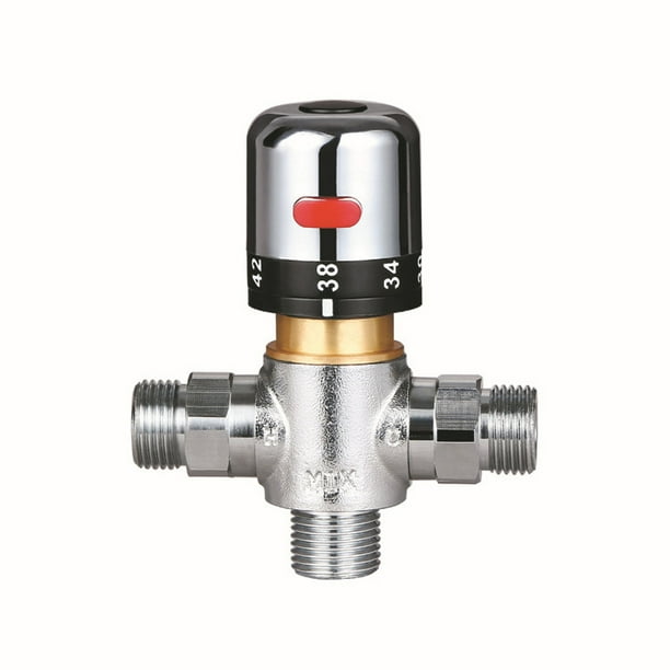 Hot Cold Water Mixing Valve Solid Brass Thermostatic Mixing Valve Fixed ...