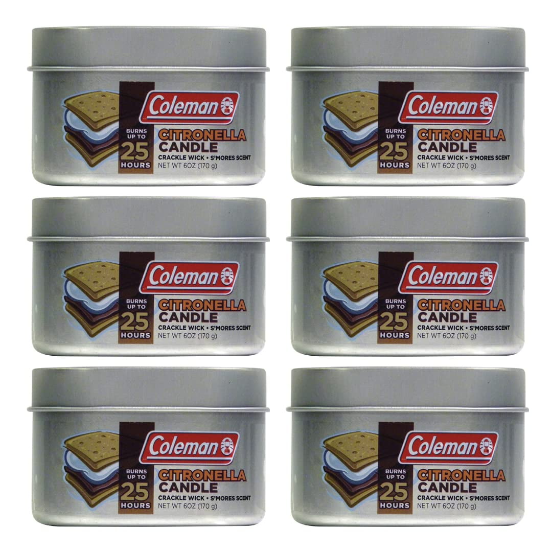 Vela Coleman con aroma a citronela para exteriores, 175 ml, paquete de 6 | Bodega Aurrera en línea