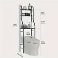 Sturdy Over The Toilet Storage Rack, Self-Standing Multifunctional ...