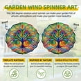 Funny Frog Mushroom Guitar 3D Wind Spinner Cute Kinetic Garden Decor ...