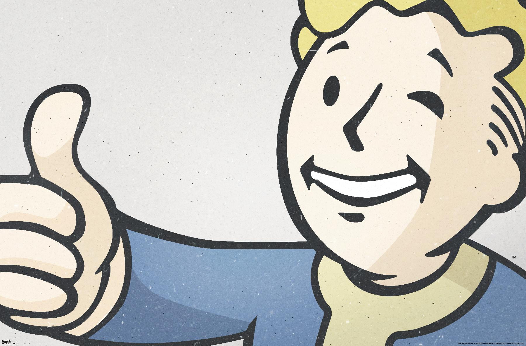 Fallout - Vault Boy - Thumbs Up Close-Up Wall Poster, 14.725" x 22.375 ...