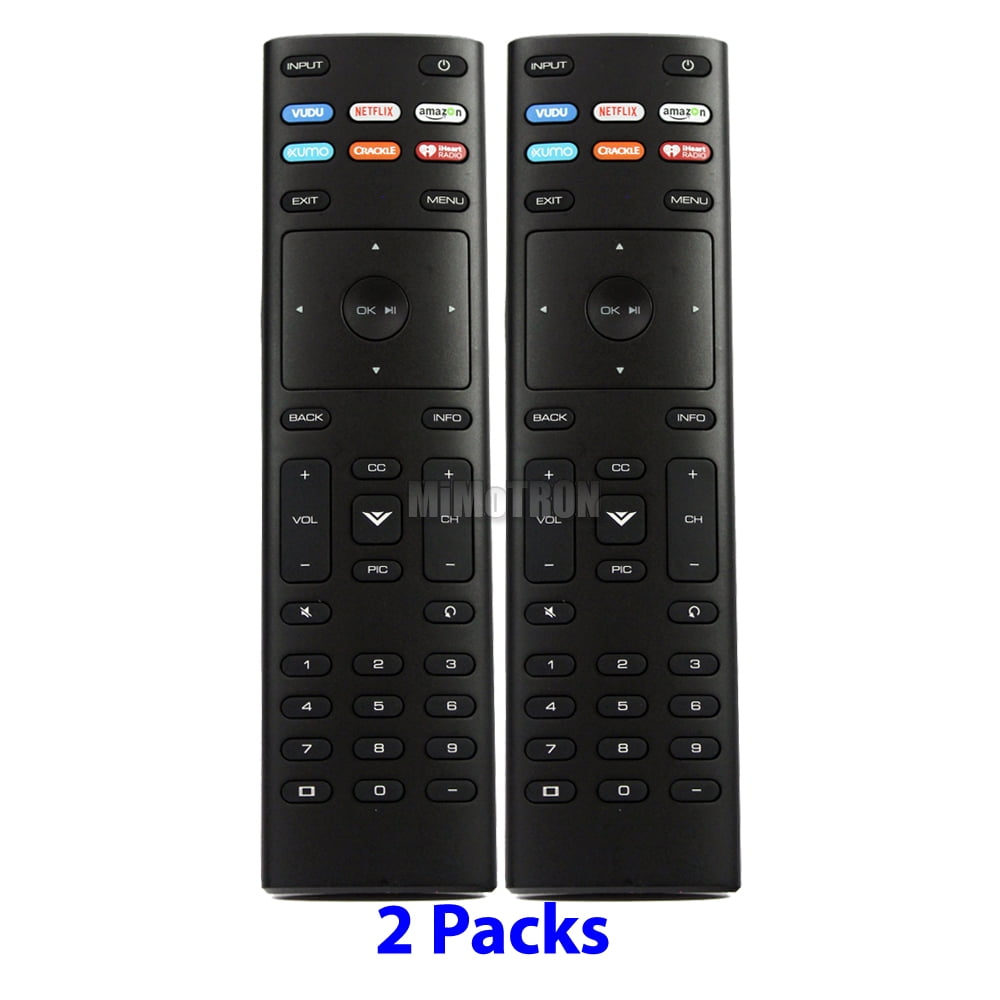 2-Packs Generic Vizio XRT136 4K UHD Smart TV Remote Control with App ...