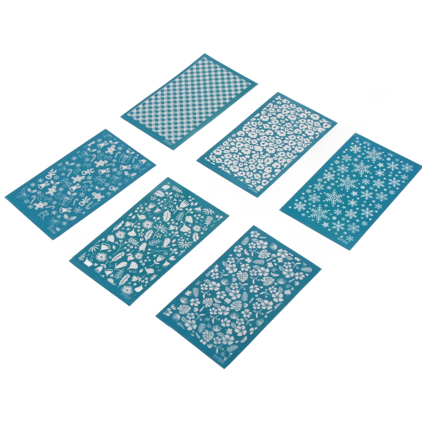 Click here for Amonsee Stencil 6pcs Polymer Clay Silk Screen Sten... prices