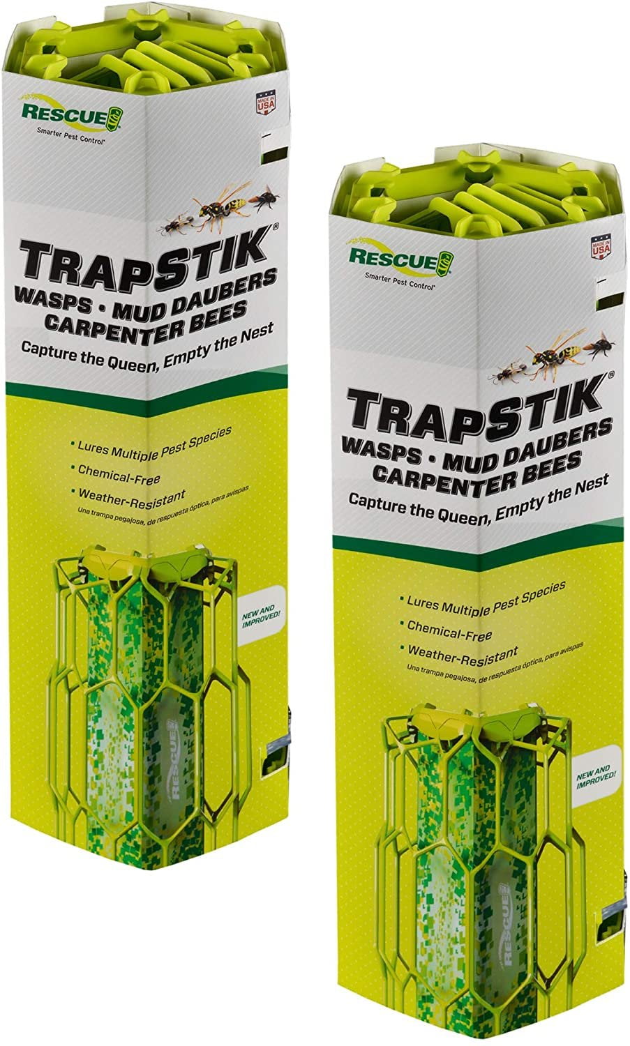 RESCUE Trapstik for Wasps with Bird Guard, 2 Pack - Walmart.com