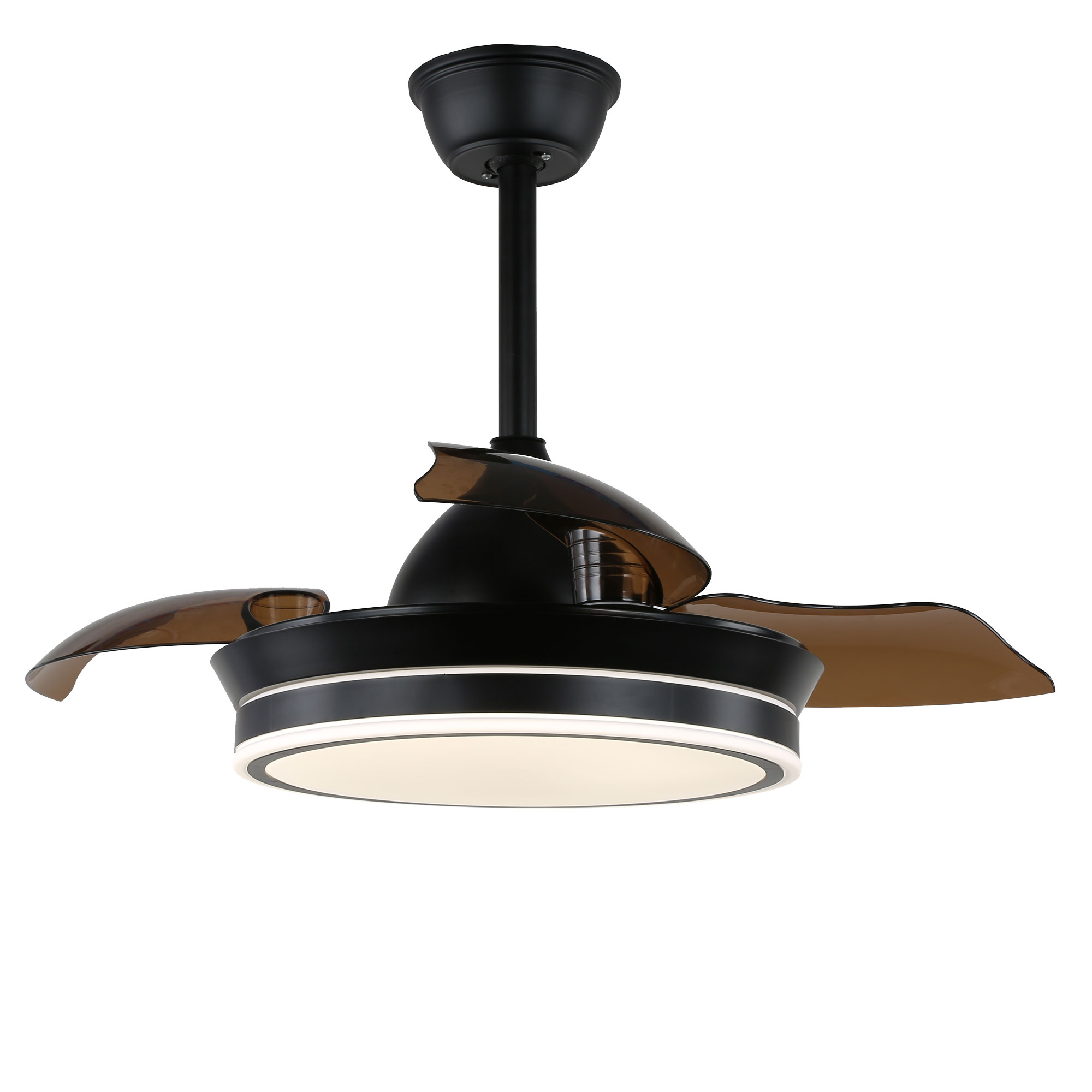 Oaks Aura 36 Inch Modern LED Retractable Blades with Ceiling Fan ...