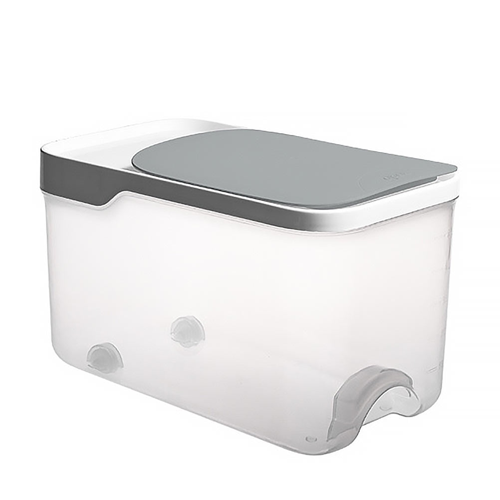 EeaseCA 1pc Household 5kg Rice Bucket Plastic Rice Container (Gray ...