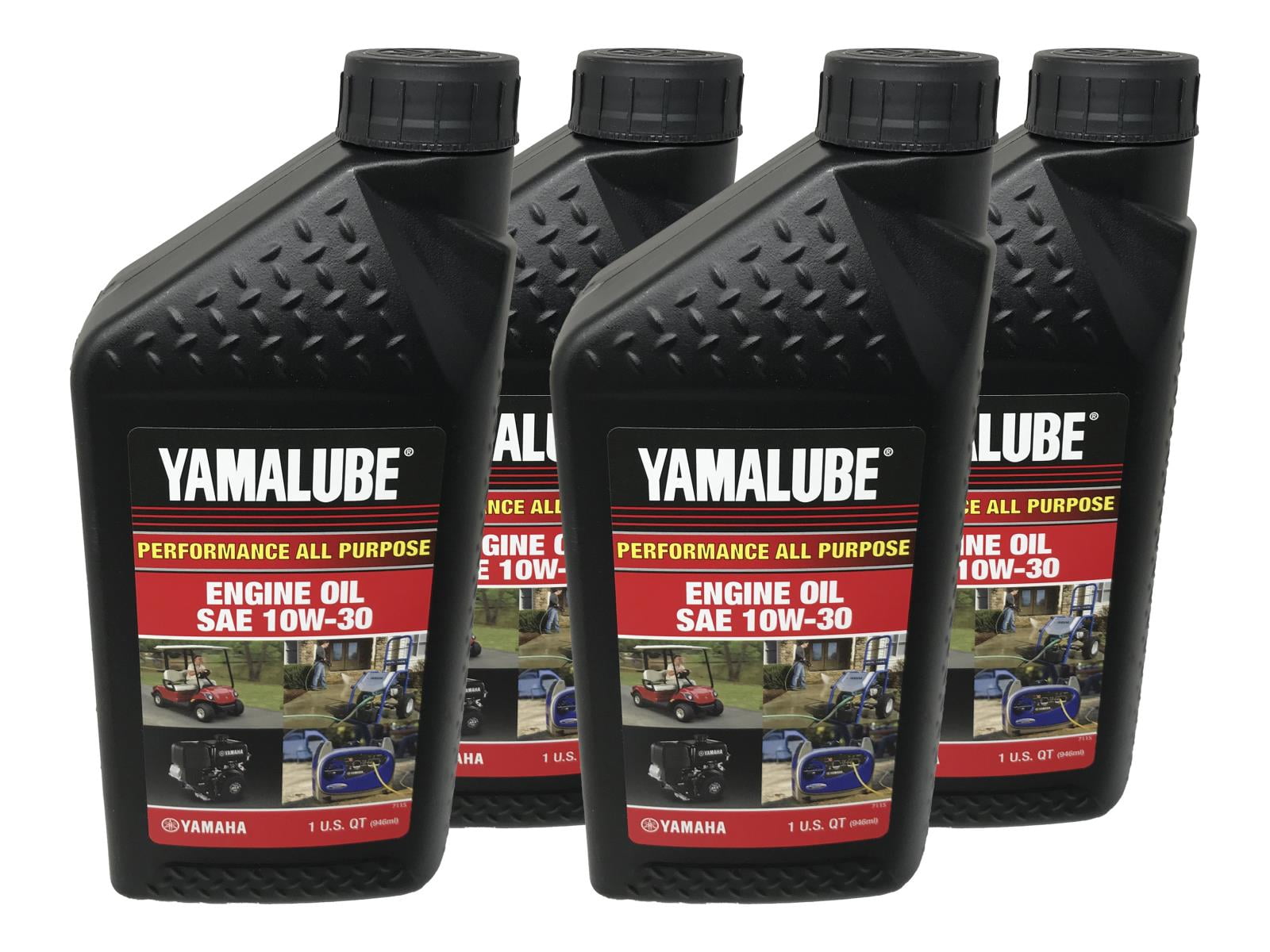 Yamaha Genuine OEM Yamalube 10W-30 Engine Oil LUB-10W30-GG-12 - 4 Pack ...