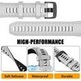 JUJHGRF-for Garmin Instinct 2X Band, Soft Silicone Replacement Watch ...