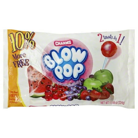 Charms Blow Pop Assortment Bubble Gum Filled Pops, 10.4 Oz. - Walmart.com