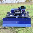 AIWEIYA Crawler Remote Control Lawnmower with Push Shovel Snow Removal ...