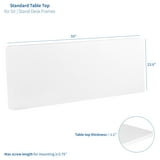 VIVO White 60 x 24 inch Universal Table Top for Sit to Stand Desk ...