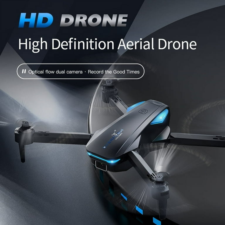 S20 Drone with 1080P HD Camera Foldable for Adults and Beginners Optical flow Sensor Obstacle Avoidance Voice Control Gestures Selfie Altitude