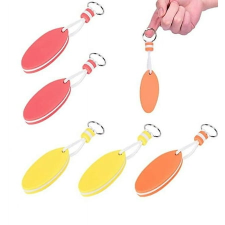 Foam Floating Keychain Oval Floating Keyring Floating Foam Keychain - 6 ...