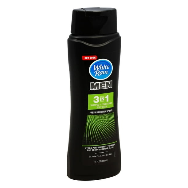 White Rain For Men 3-In-1, Shampoo, Conditioner, And Body Wash Fresh ...