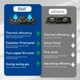 Wobythan 2 Burners Gas Stove Portable Camp Propane Stove Cooktop for ...