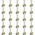 JAM Paper Colorful Binder Clips, Small, 3/4 inch (19 mm), Gold, 25/Pack ...