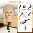 Mannequin Head with 90% Human Hair, 24" Hair Doll Head for Cosmetology ...