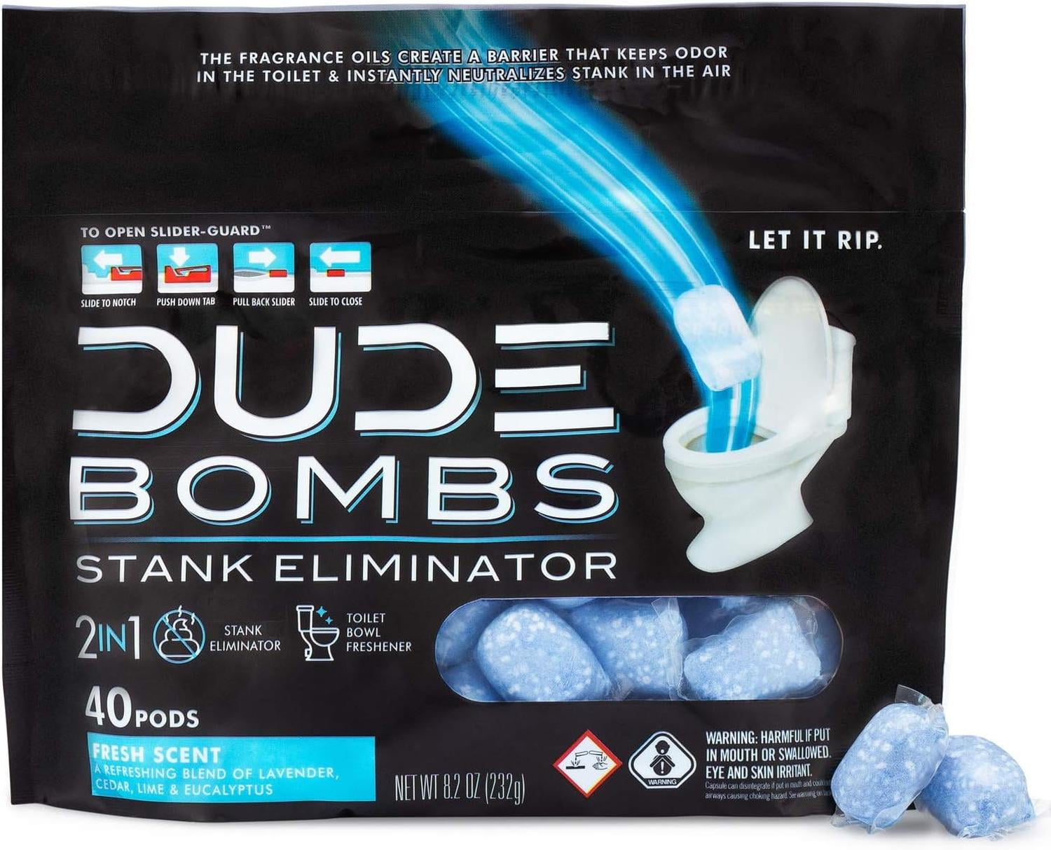 Ambientador desodorizante para inodoro DUDE Bombs, aroma fre Dude 1 ...